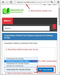 Translate Bahasa Sunda Online Dengan Kamus Gratis Ini